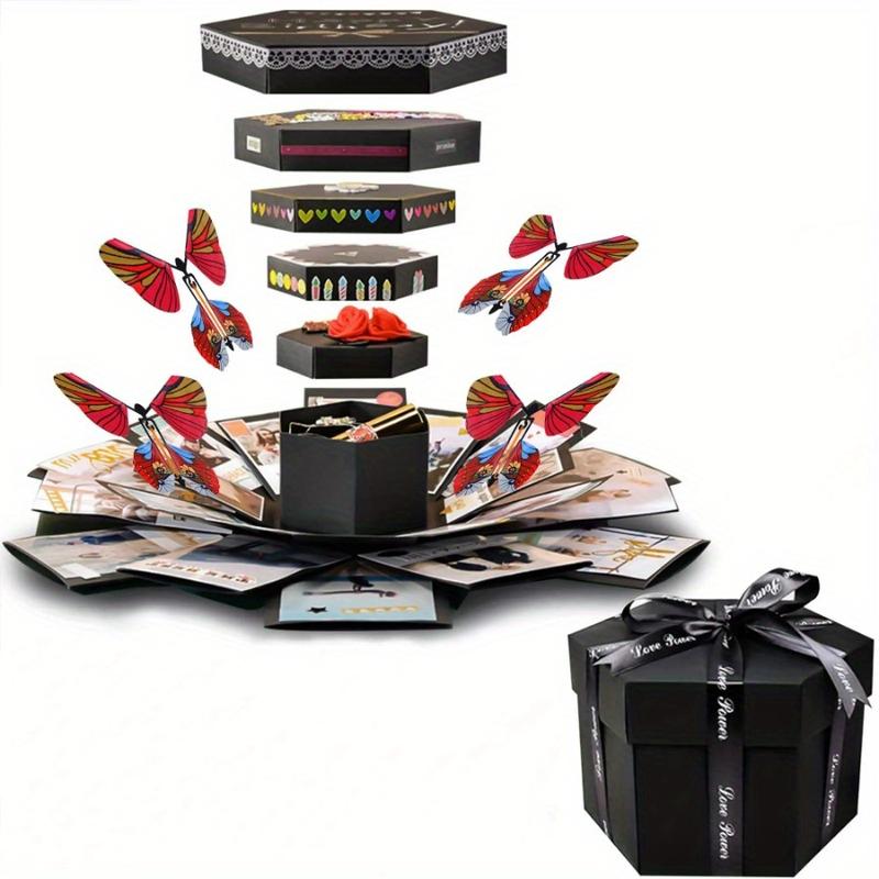 Magic Wind-Up Butterfly Rubber Band Powered Fairy Flying Toy Bookmark ...