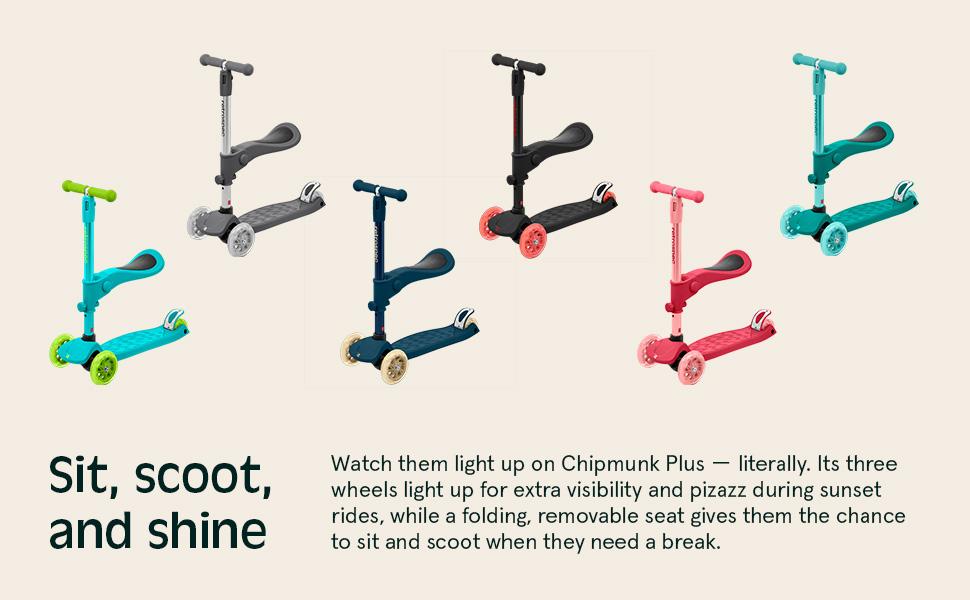 Retrospec Chipmunk Plus Kids’ Kick Scooter 3+ Years - Height Adjustable ...