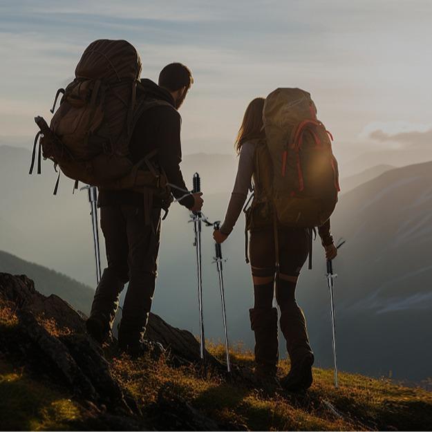 Precision-Engineered Stainless Steel Trekking Poles For Rugged Terrains ...