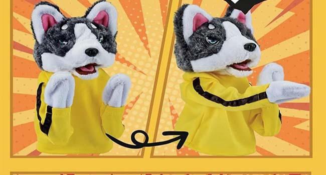 Kung Fu Husky, Punching Puppet, Dog Hand Puppet - Boxing Puppets, Kung ...