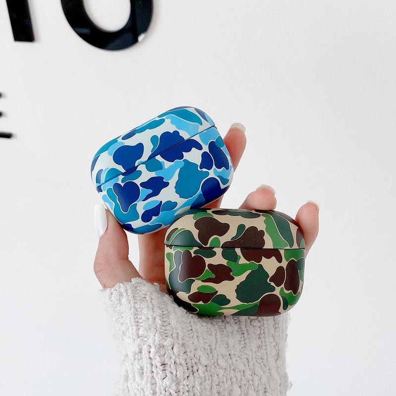 Army Camouflage Earphone Cases For AirPods 1 2 Pro Case Hard PC Cute ...