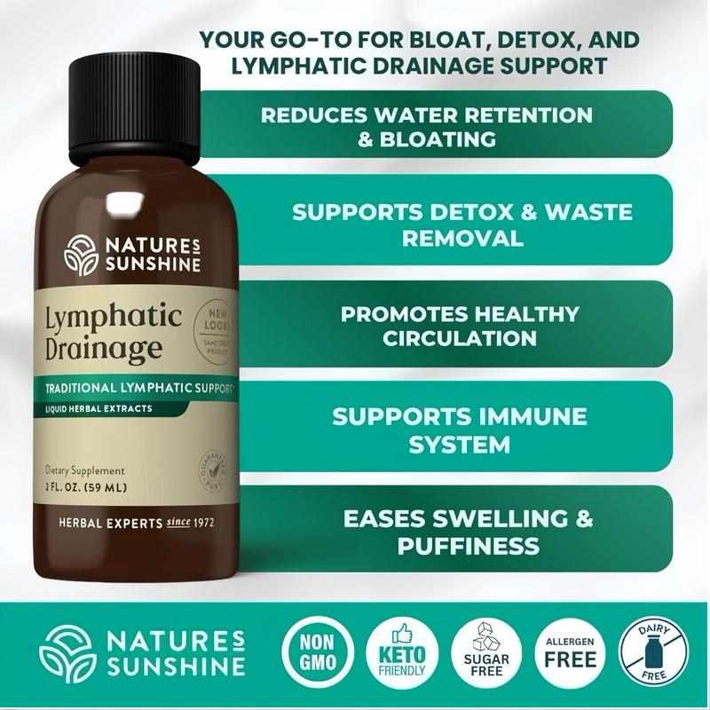 Nature's Sunshine lymphatic Drainage Supplement: Reduce Bloat, Reduce ...
