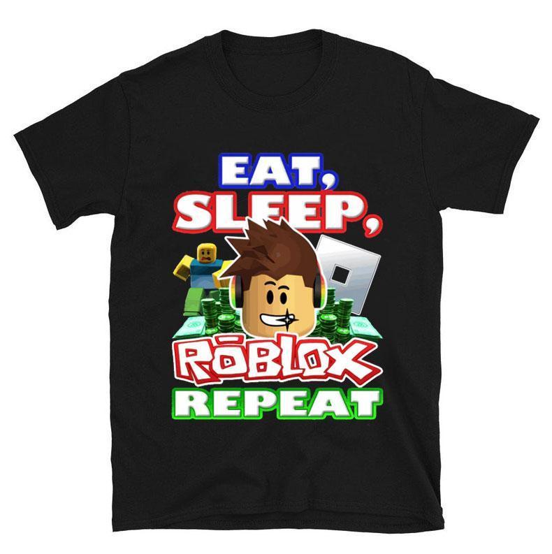 Eat, Sleep, Roblox Repeat Roblox Shirt Showcasing Nostalgic and Iconic ...