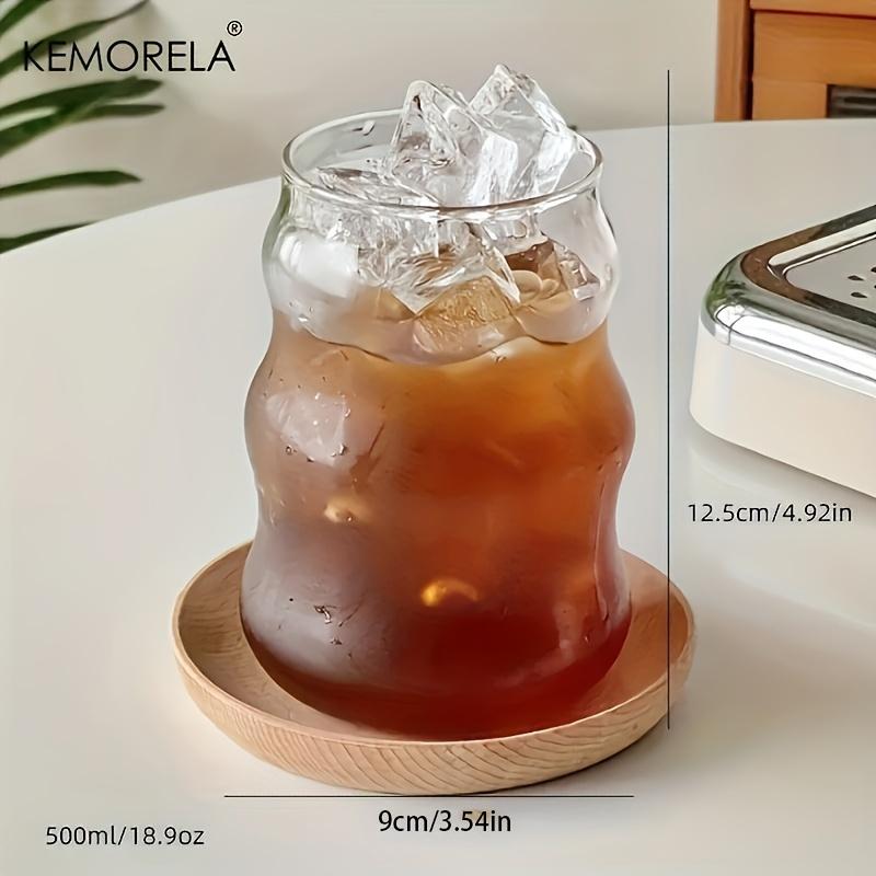 Irregular Shaped Drinking Glass, Stylish Glass Cups, 4/6 Counts Wavy ...