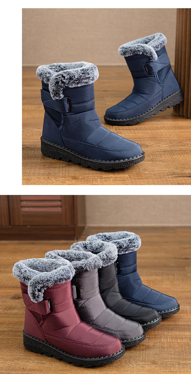 Women's Winter Snow Boots - Warm Fleece Lined Waterproof Slip-Resistant ...