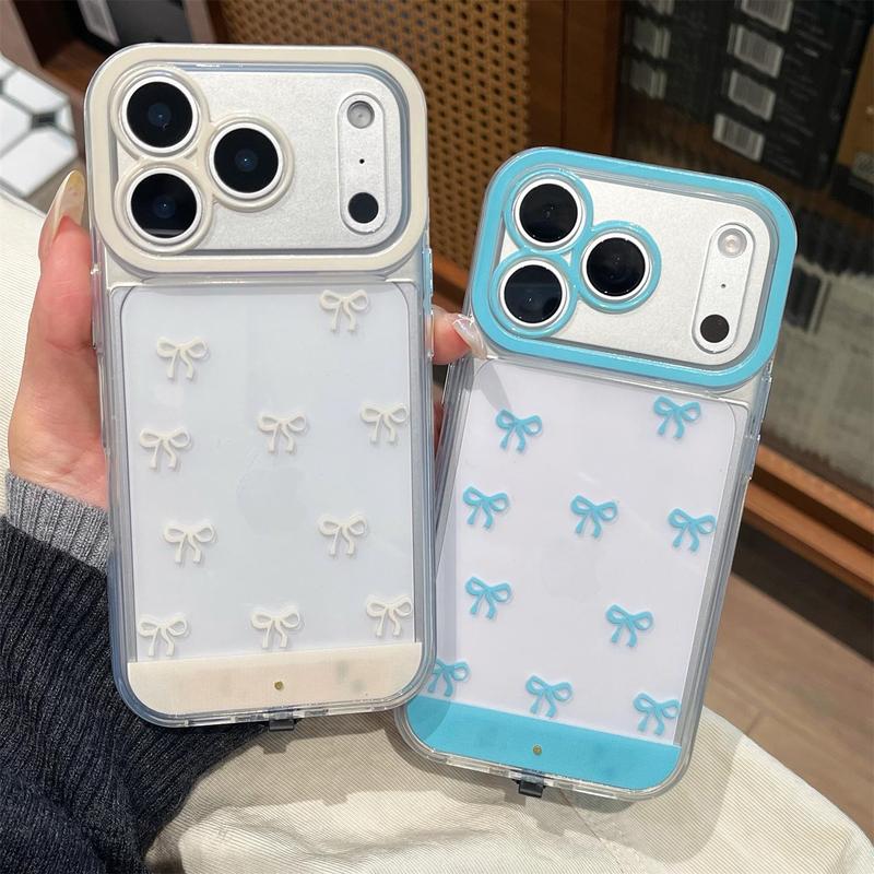 Cute Bowknot LED Light-Up Case for iPhone 17/16/15/14/13/12/11 Pro Max ...