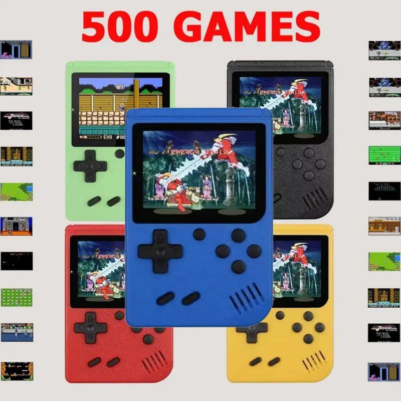 5 Color 500 Games Video Console Mini Portable 8-bit Handheld Game ...