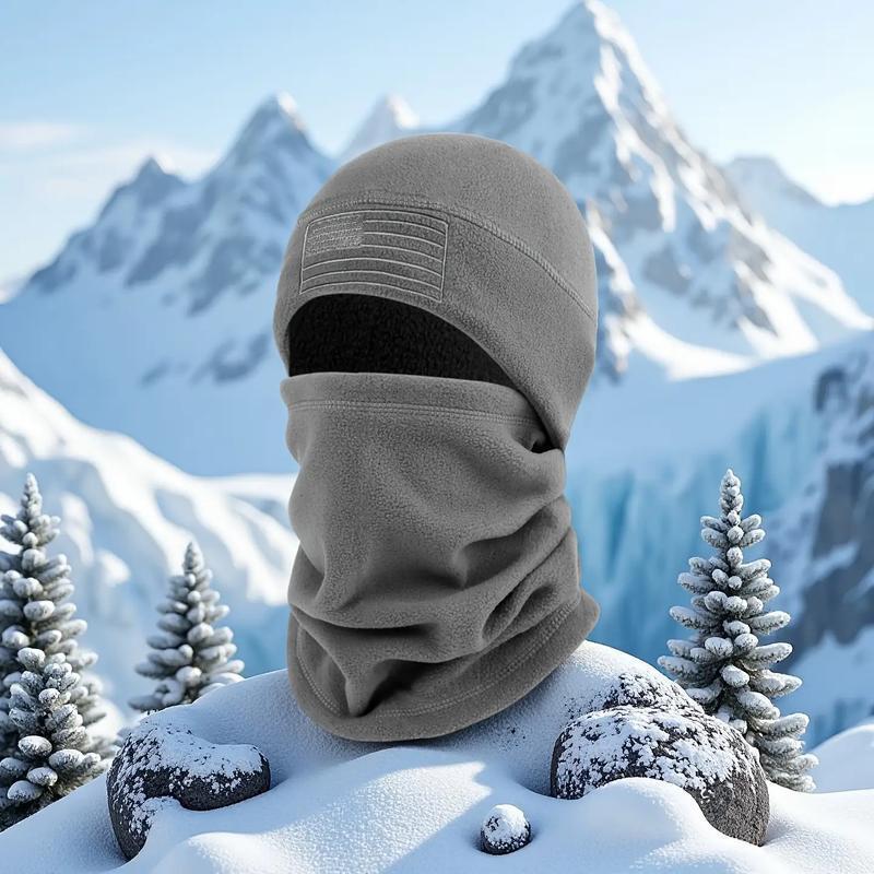 Men's Winter Windproof Balaclava Beanie Set Full Face Mask Knit Hat ...
