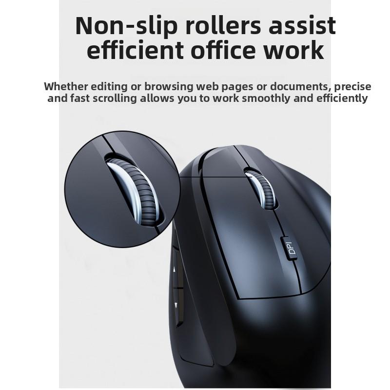 Ergonomic Vertical Mouse Rechargeable Wireless Bluetooth Dual Mode ...