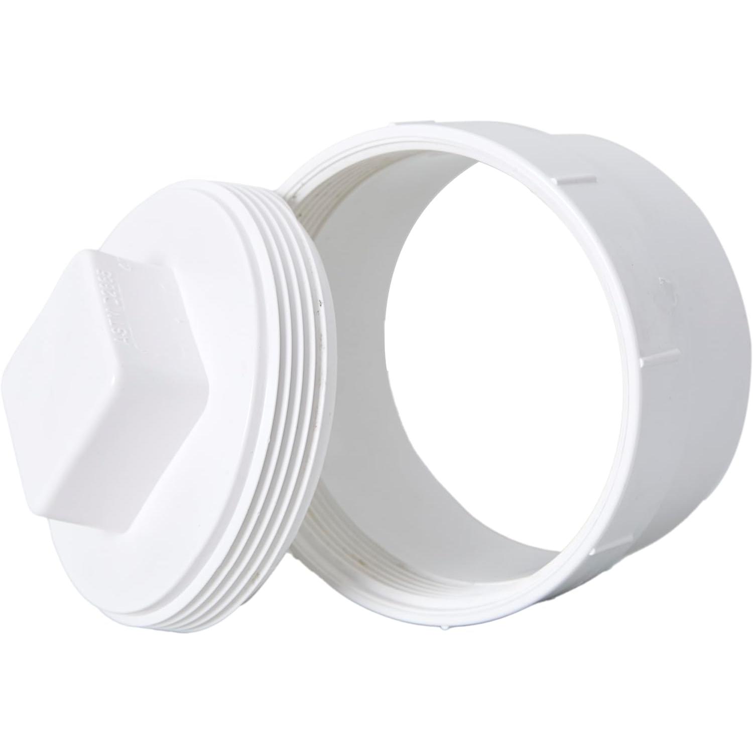 3" Pvc Sewer Cleanout Adapter With Plug Pipe Cover Cap Fitting,Pvc Dwv ...