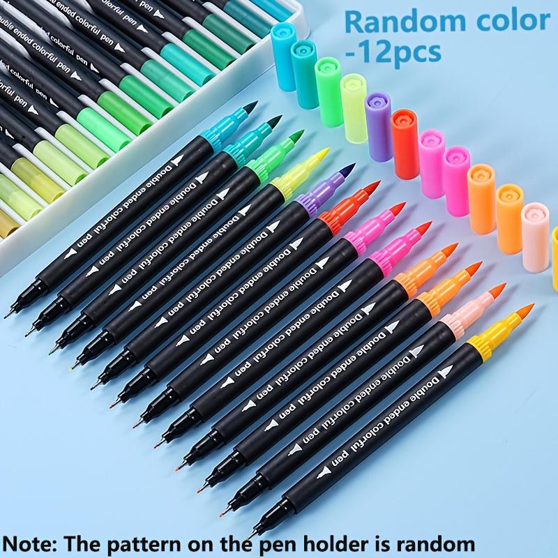 [Dual Head Pen] Drawing and Drawing Dual Head Pen - Bright Color Set ...