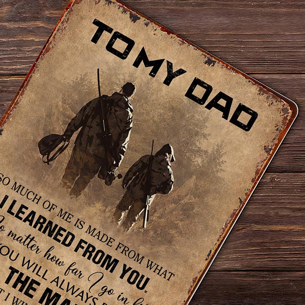 To My Dad Metal Sign Vintage Home Wall Decoration Plaque Father And Son ...