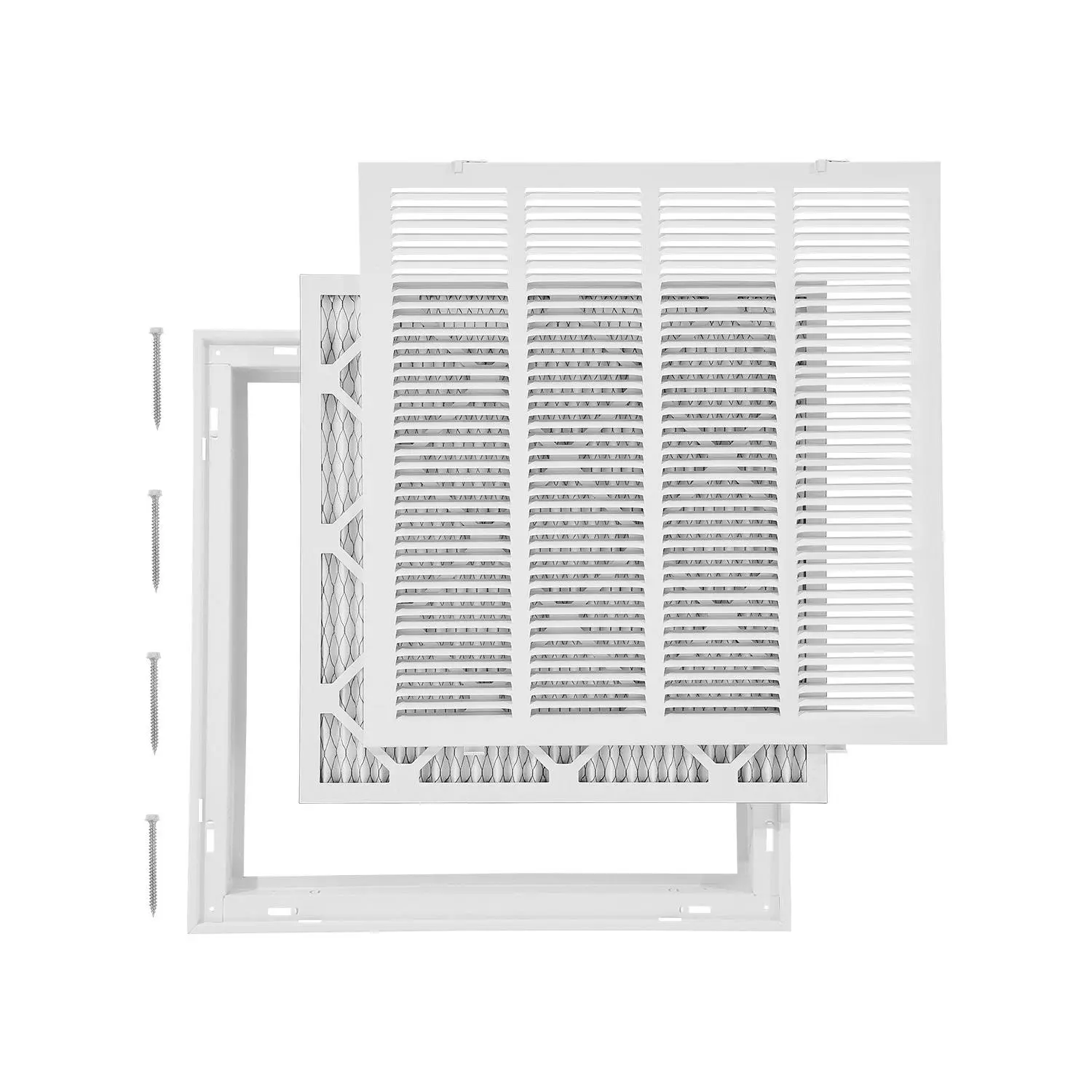 VEVOR Return Air Filter Grille, Fits W20 x H20in Duct Opening Size ...
