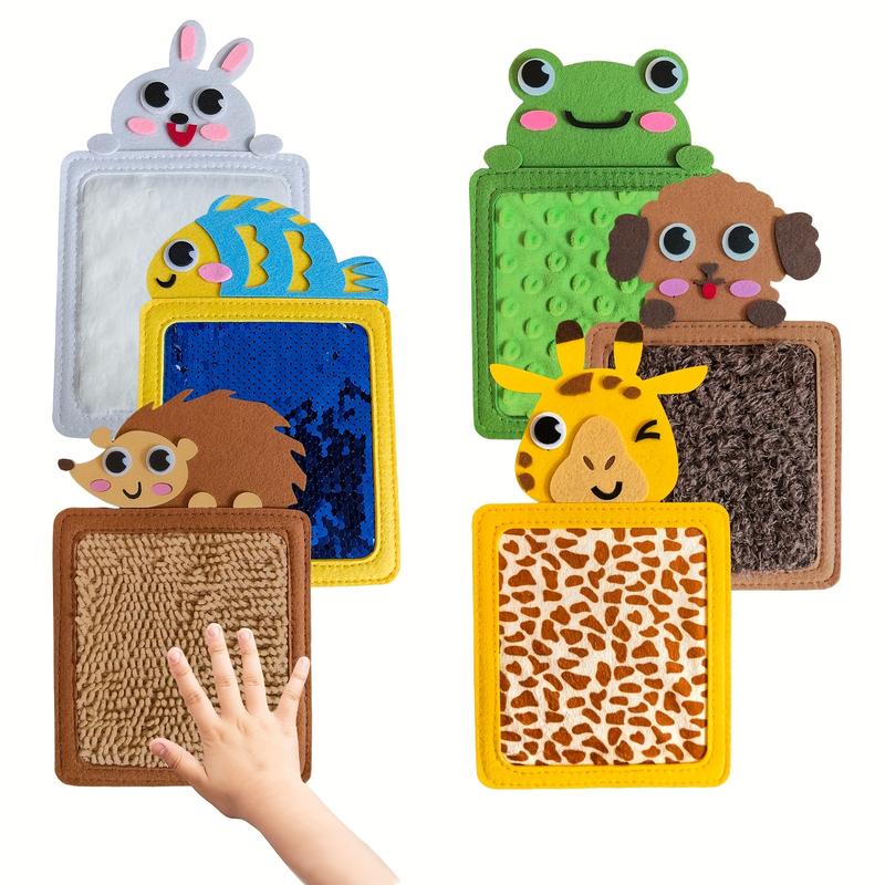 6pcs Textured Touch Toys, 6 Different Animal Sensory Feelings, Fun ...