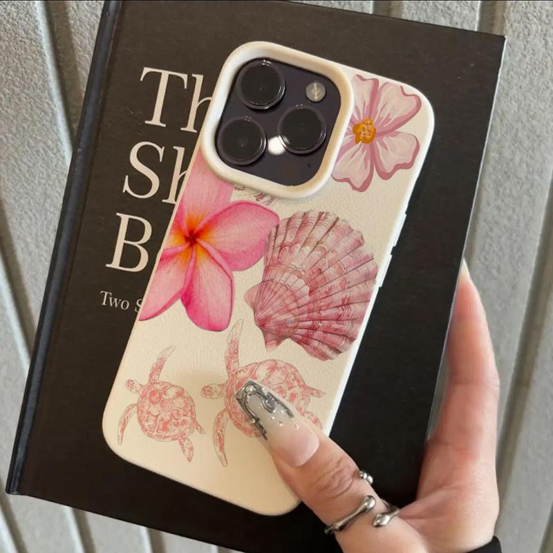 Pink Turtle Shell Hawaiian Pattern Suitable for iPhone air 17 16 15 14 ...