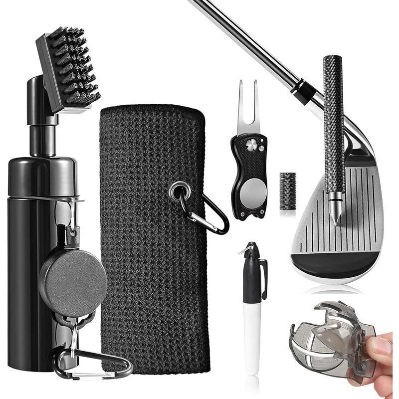Golf Club Cleaning Kit,1 Set Golf Club Cleaner with GolfBall Marker ...