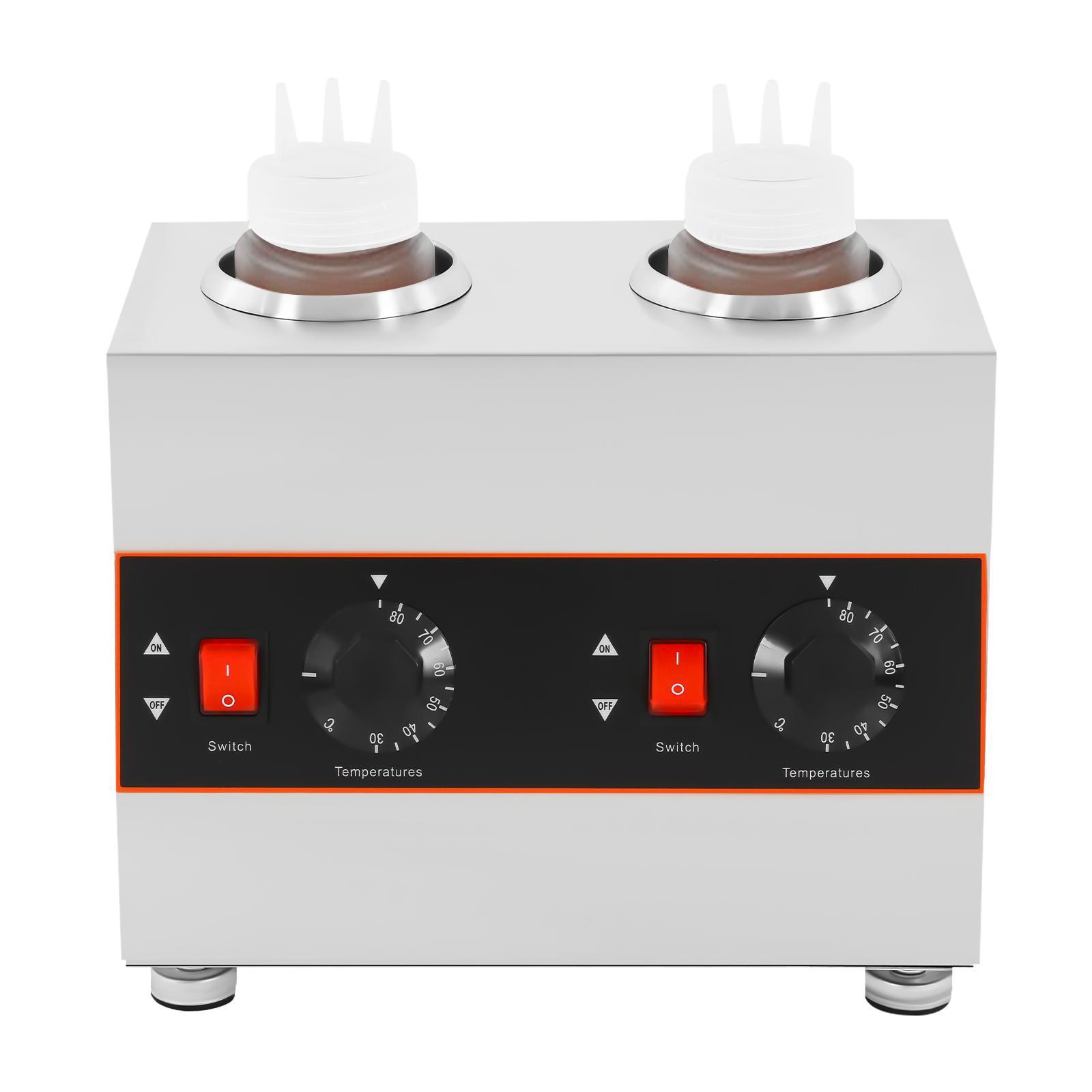 Electric Chocolate Sauce Warmer Toppings Bottle Hot Cheese Dispenser ...