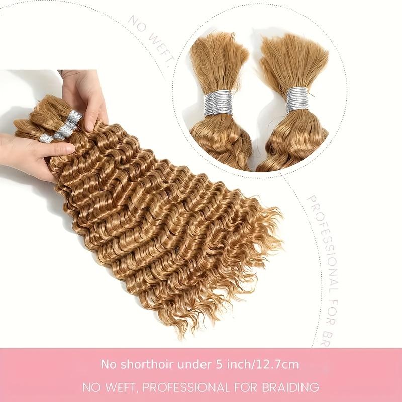 2025 Bulk Brazilian Virgin Human Hair Extensions - Deep Wave 16-26 Inch ...