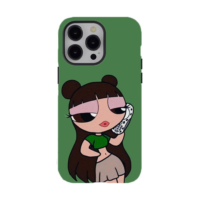 Vibrant Powerpuff Girls Phone Case,Cute Phone Case,green Phone Case ...