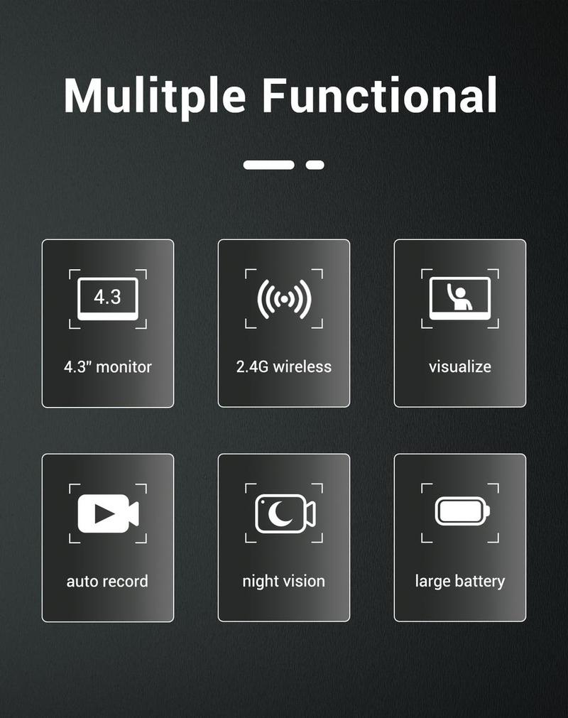 X7/X8 No WiFi Video Doorbell with Monitor – Wireless Doorbell Camera ...