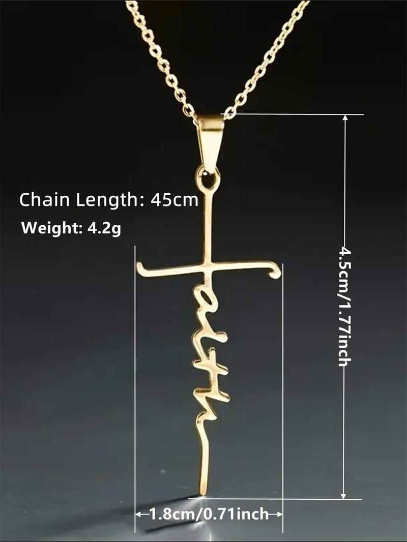 Faith Church Prayer Religious Pendant Necklace for Women & Men ...