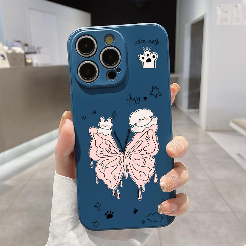 Straight Edge Phone Case for iPhone 15 Plus 16 Pro Max 14 13 12 11 XS ...