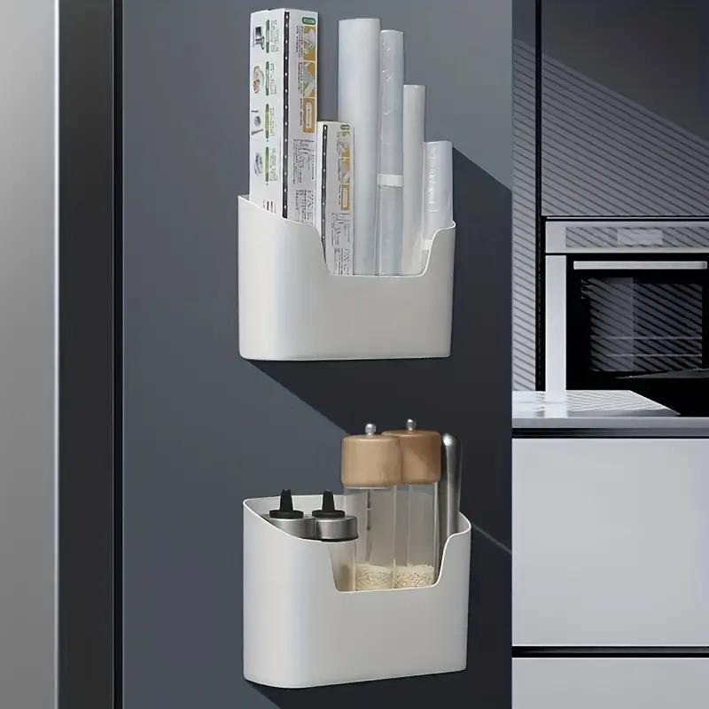 Easy Install Wall-Mounted Storage Box, Kitchen Bathroom Office Bedroom ...