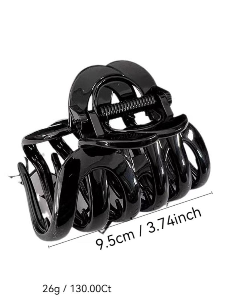 Women's Solid Color Hair Claws, Casual Versatile Hair Accessories for ...