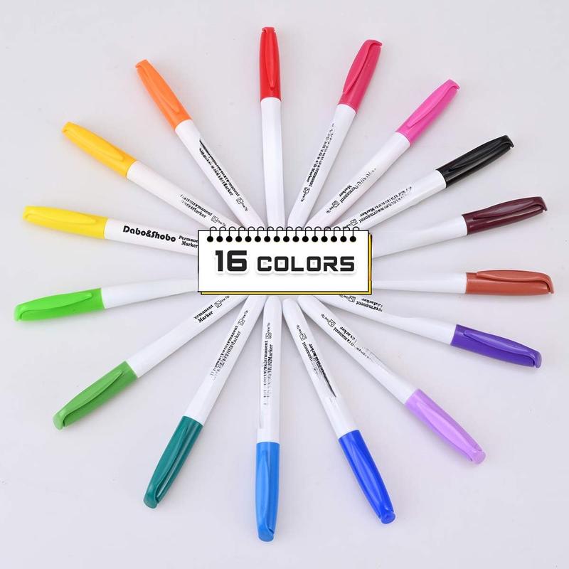 Dabo & Shobo 48 Colors Permanent Markers, Fast Drying, Suitable For ...