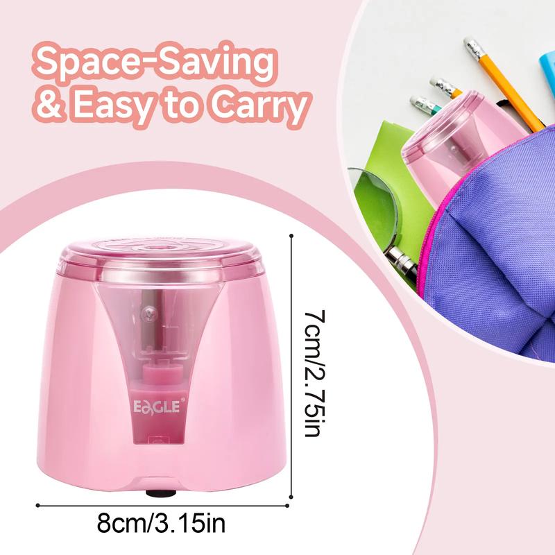 Electric Pencil Sharpener, Single Hole Automatic Sharpening, Battery ...