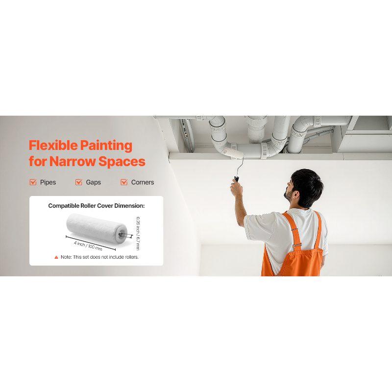 fathersdaygift VEVOR 4 Inch Paint Roller Frame, Paint Handles Fits 4 in ...