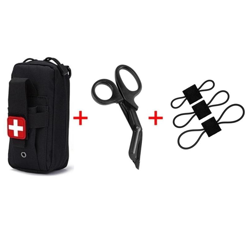 Tactical MOLLE Medical Pouch, Rip-Away EMT First Aid Pouch IFAK Trauma ...
