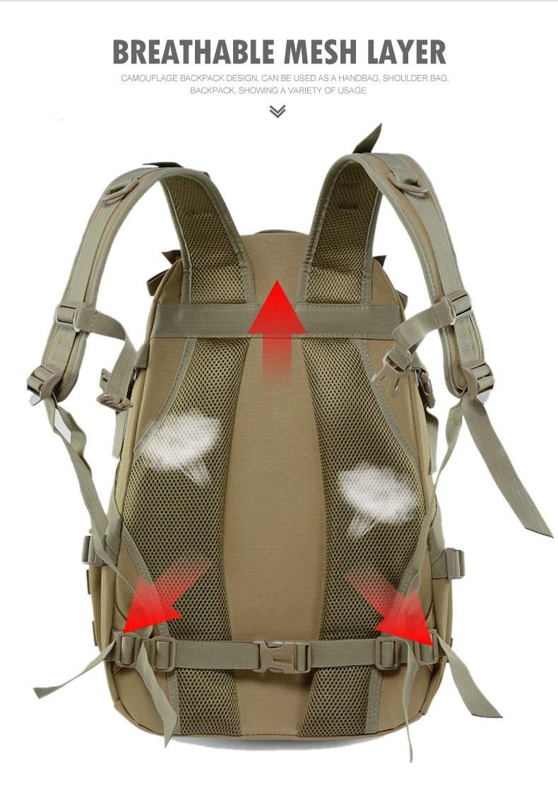 Men's Backpack Heavy Duty MOLLE Backpack with Laptop Compartment and ...