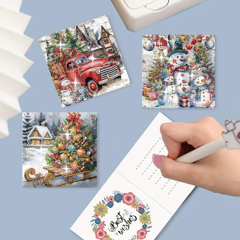 Diamond Art Colorful Painting Greeting Cards Kit, 6 Counts/set DIY ...