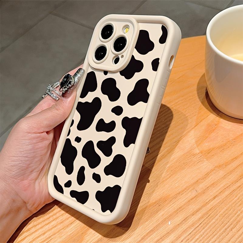 High Bamboo Antique White Cow Spotted Pattern Case for iPhone 16 15 14 ...