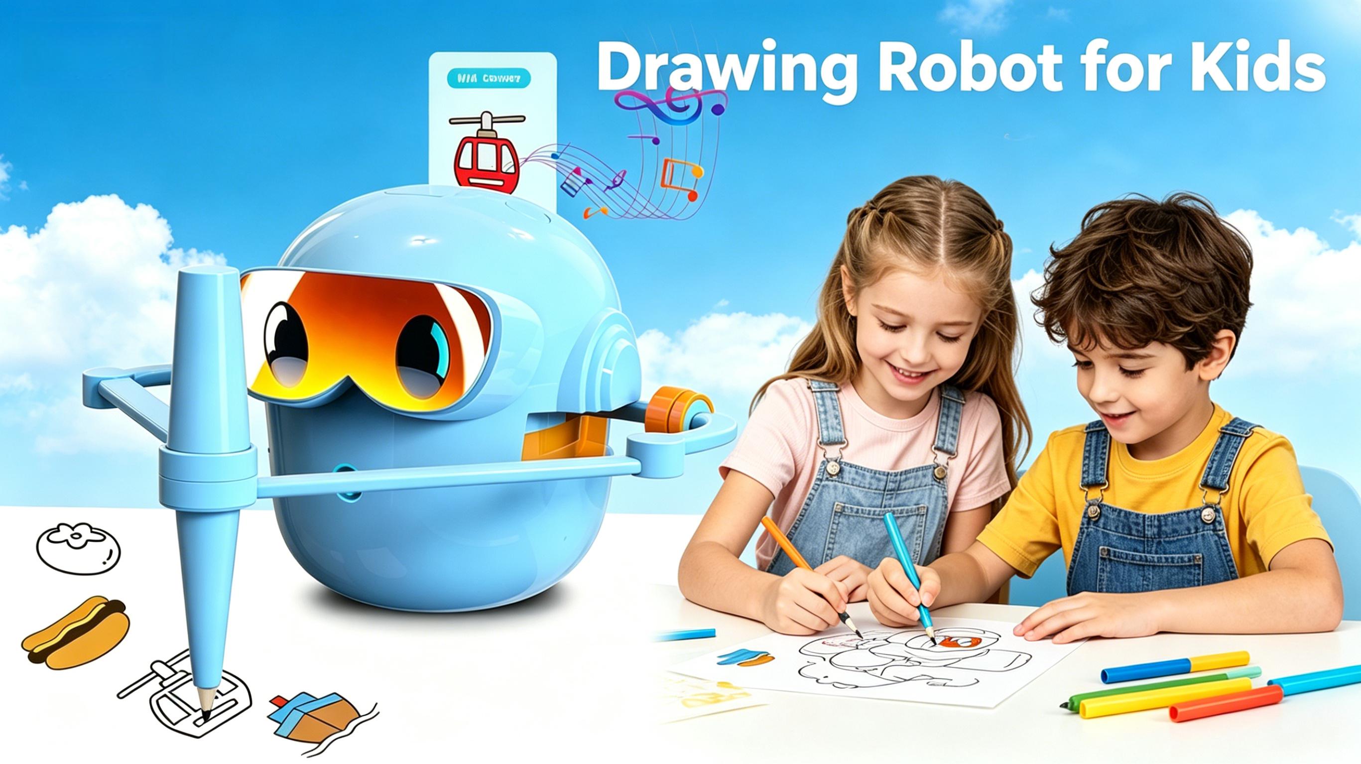 Drawing Robot for Kids - Montessori Painting Toys for 3 4 5 6 7 8 Year ...