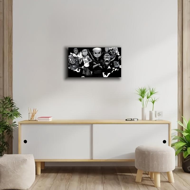Boondocks Black Cartoon Wrapped Canvas Decor Painting Canvas Wall Art ...