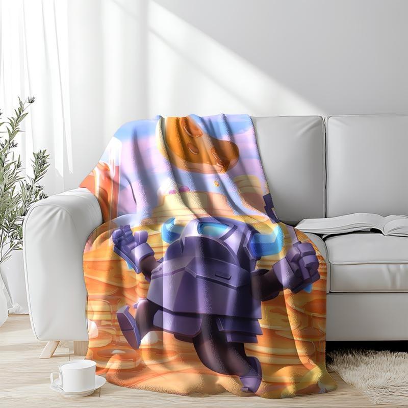 Clash Royale Mini Pekka Cute Soft Blankets Kids Plush Throw Pancakes ...