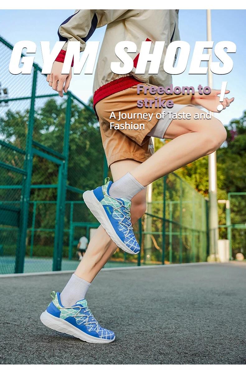 Man's Orange/blue/black sneakers that SLAP Lightweight, non-stuffy ...