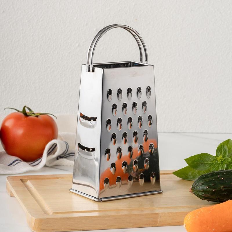 1PC Stainless Steel 4-Sided Cheese Grater, Vegetable Slicer and Cutter ...