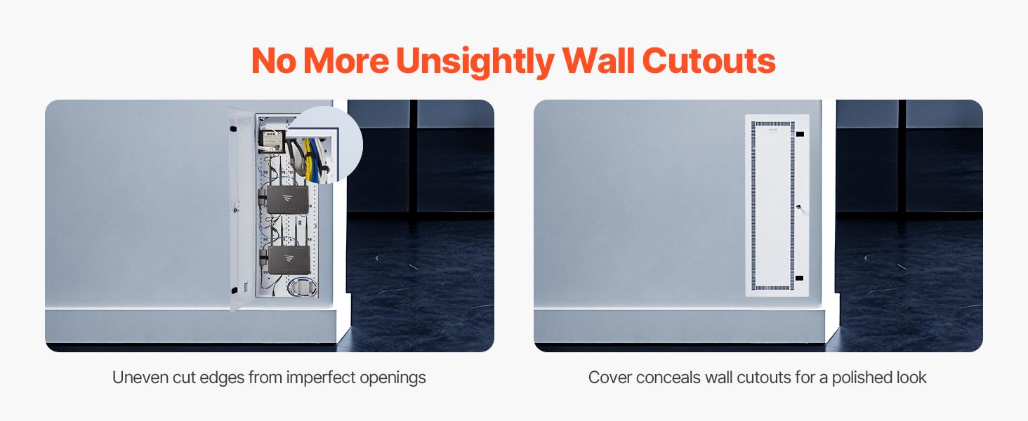 VEVOR Media Enclosure, 42-Inch, Structured Media Center with Vented ...