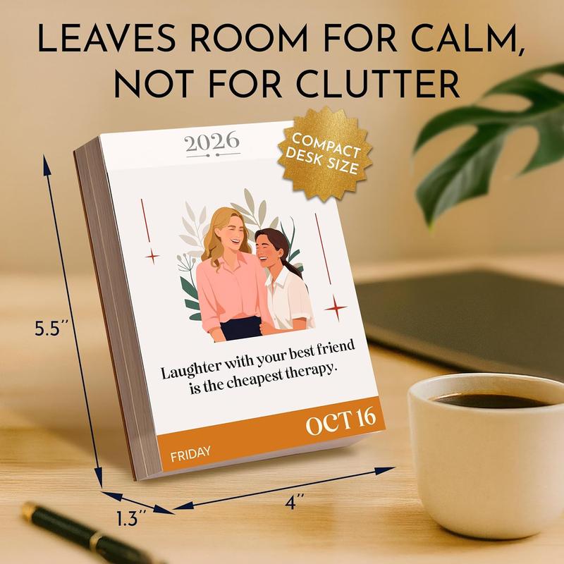 Mindfulness Desk Calendar 2026 Daily Inspirational Page-A-Day -Off ...