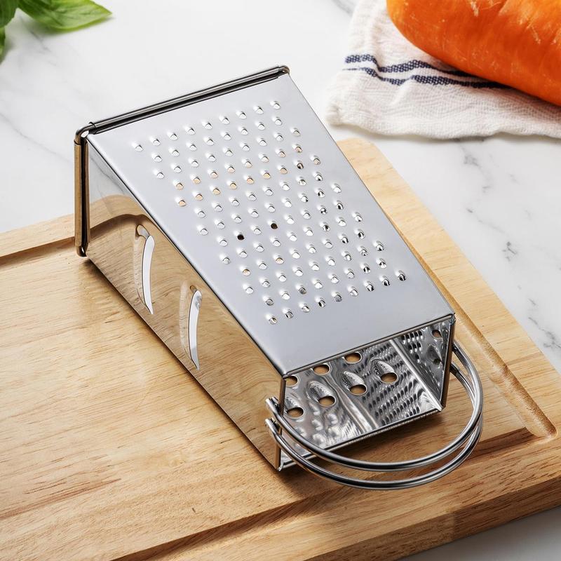 1PC Stainless Steel 4-Sided Cheese Grater, Vegetable Slicer and Cutter ...