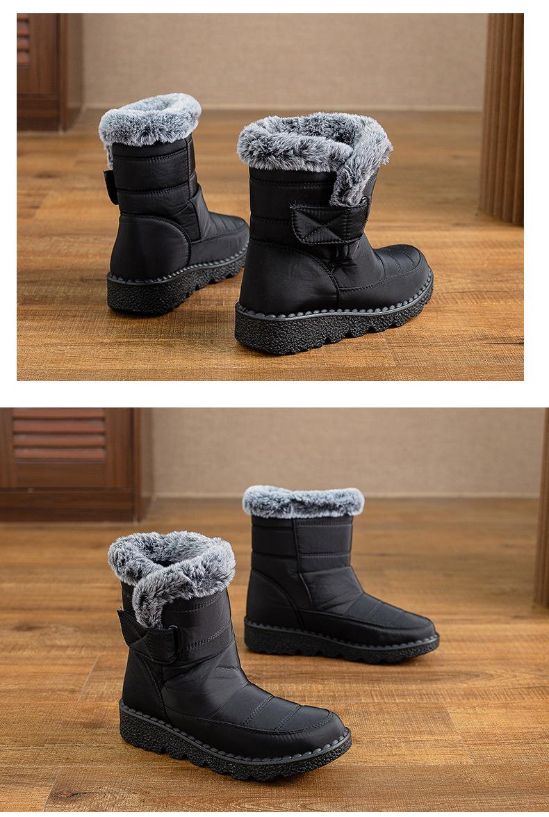 Women's Winter Snow Boots - Warm Fleece Lined Waterproof Slip-Resistant ...