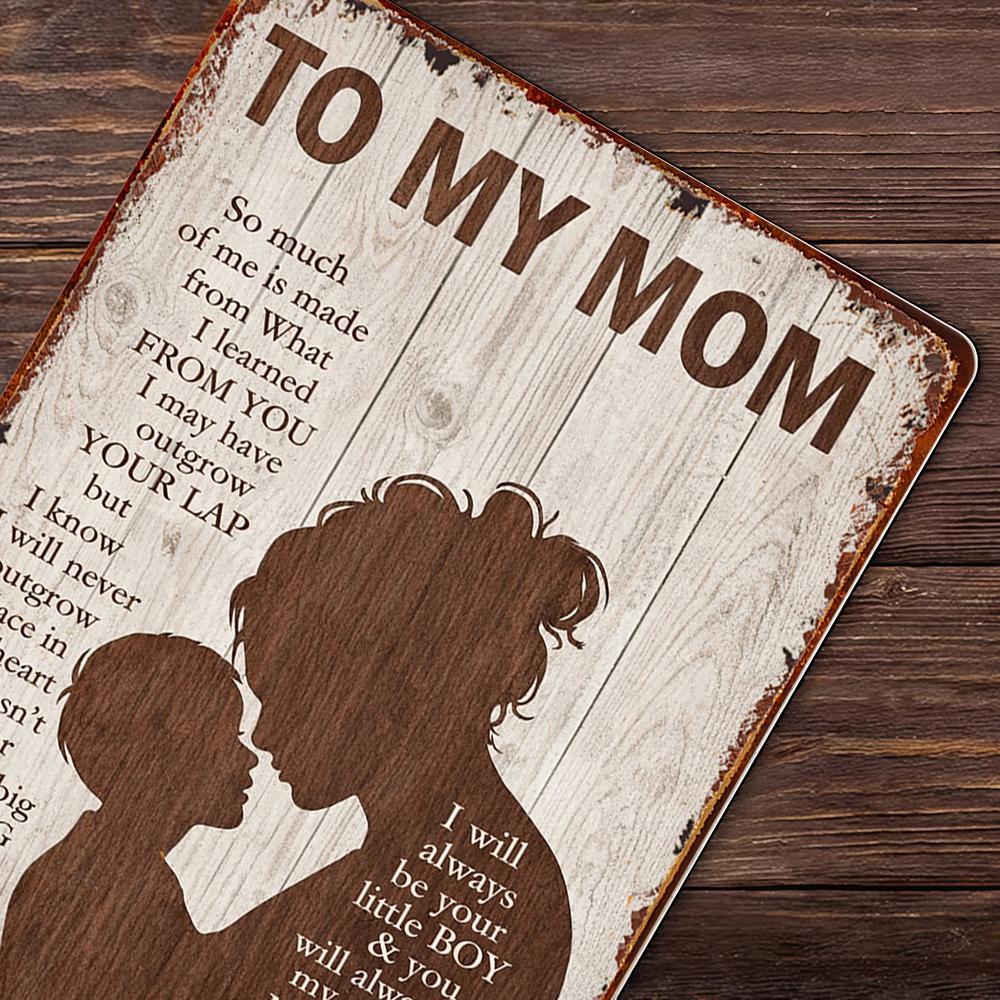 To My Mom Metal Sign Mother's Day Aluminum Sign Vintage Home Wall Decor ...