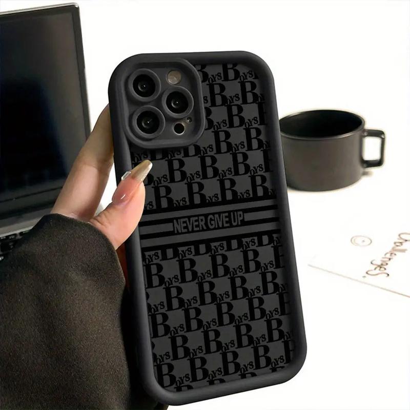Black Letter Pattern Phone Case, New Sky Eye Ladder Protective Cover ...