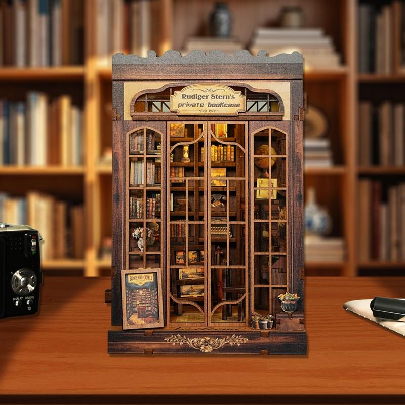 Wooden DIY Book Nook Model Kit for adults tiny home Vintage Abstract ...
