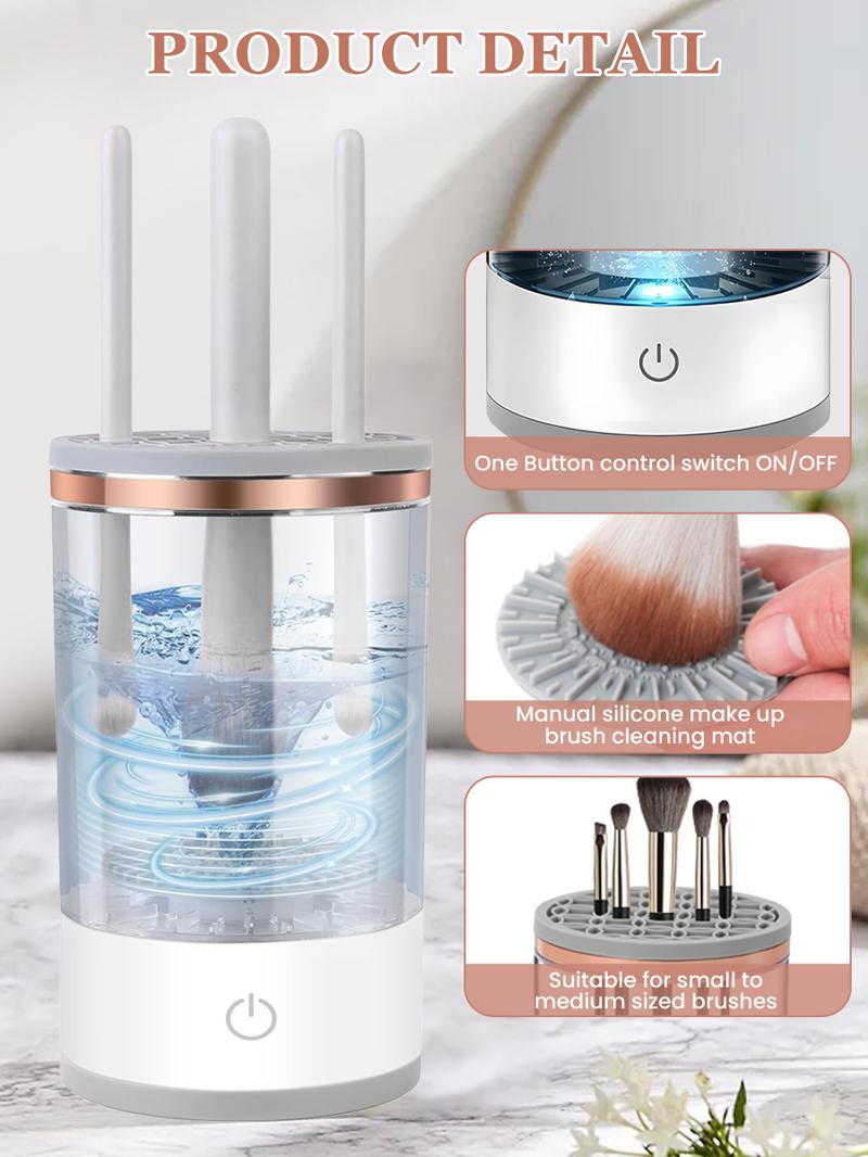 Electric Makeup Brush Cleaner, Automatic Brush Cleaning Machine, Daily ...
