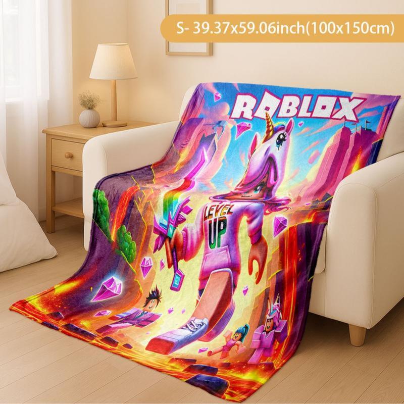 Soft Comfortable Personalized Roblox Theme Flannel Blanket, Perfect for ...