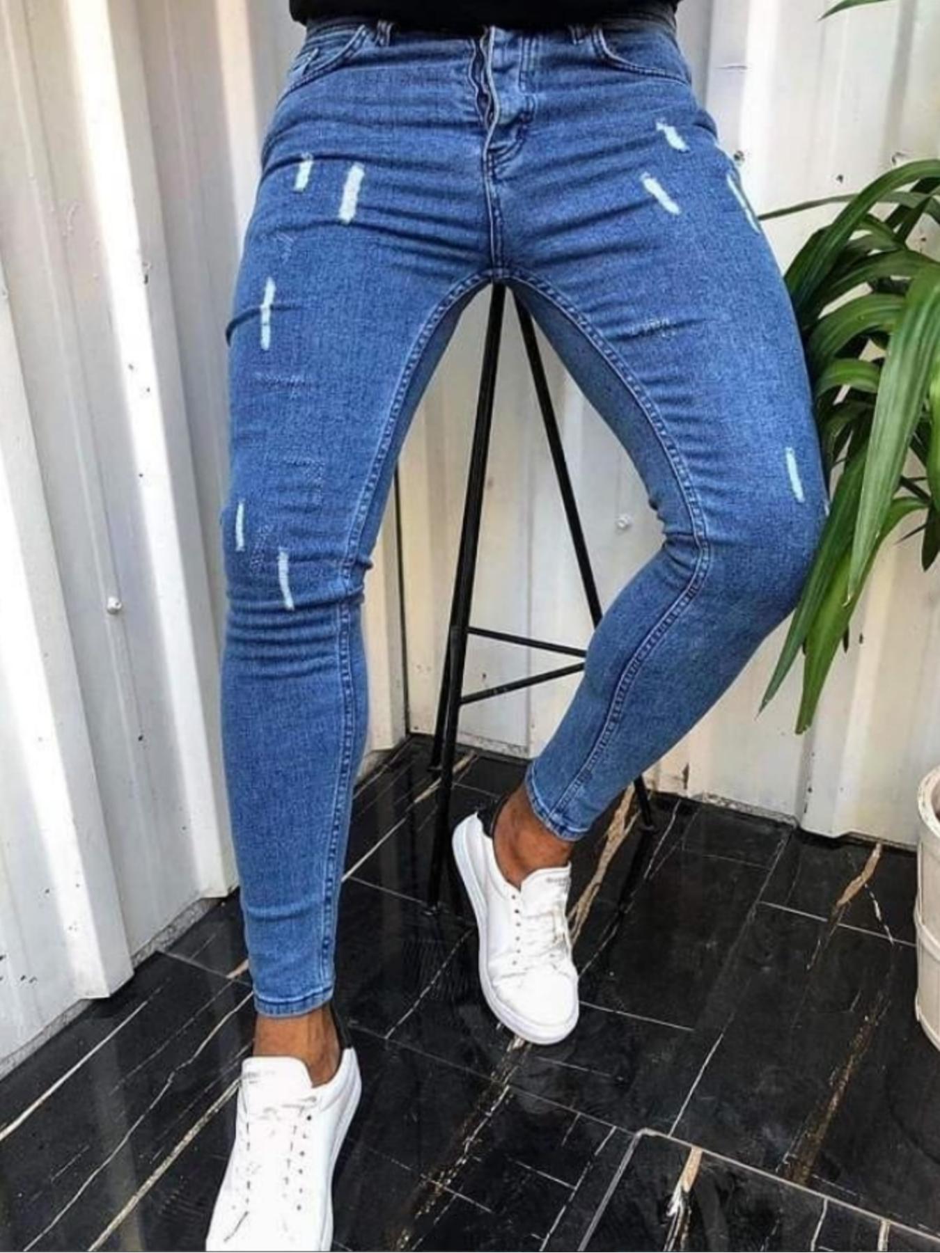 Men's Skinny Denim Jeans, Casual Comfy Jeans for Daily Wear, Fashion ...